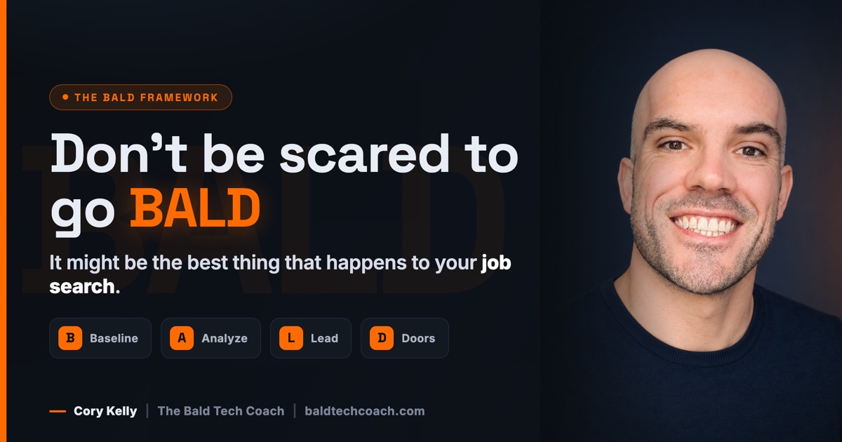 The Bald Tech Coach: Don't Be Scared to Go BALD